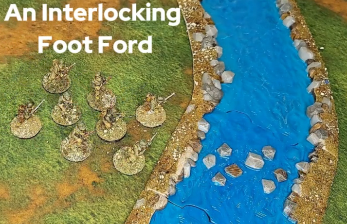 Interlocking River Section Foot Ford - 28mm – TABLETOP BATTLEFIELD ...