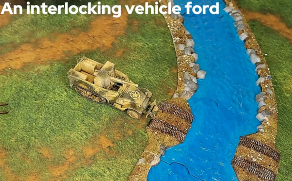Interlocking River Section Vehicle Ford - 15mm – TABLETOP BATTLEFIELD ...