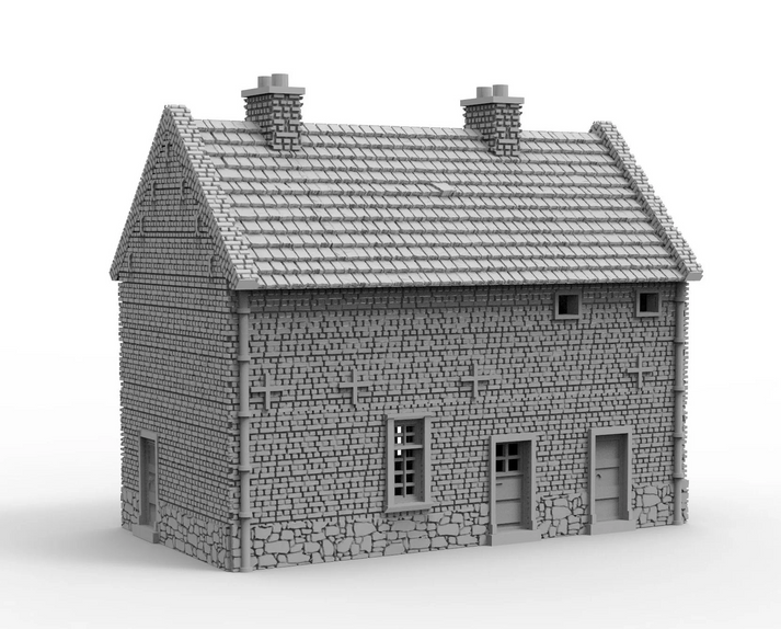 Belgian House 1 – TABLETOP BATTLEFIELD TERRAIN IN 3D